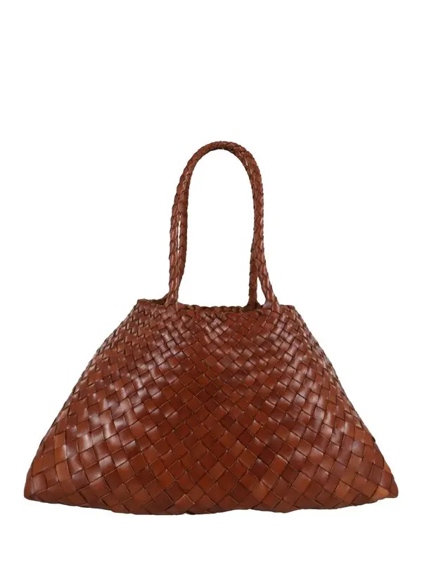 Dragon Diffusion Woven Shoulder Bag - Brown