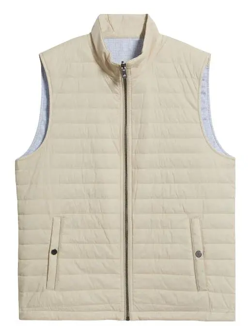Johnston & Murphy Kenner Reversible Vest - Taupe/light Blue