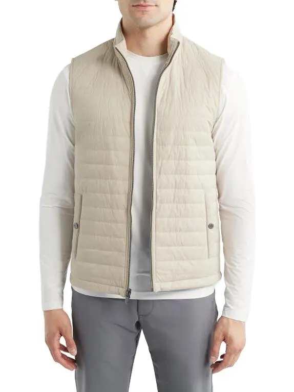 Johnston & Murphy Kenner Reversible Vest - Taupe/light Blue