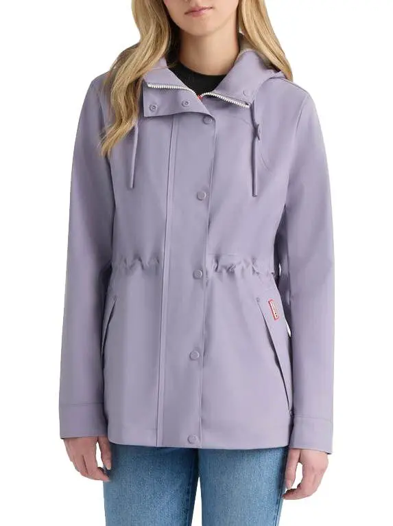 Hunter Abbey Repellent Rubberized Rain Jacket - Lavender Grey