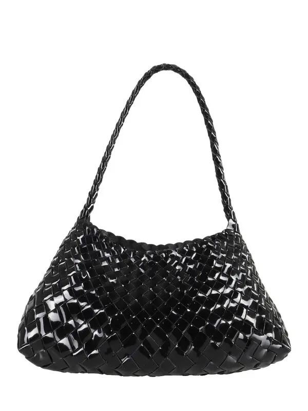 Dragon Diffusion Woven Shoulder Bag - Black