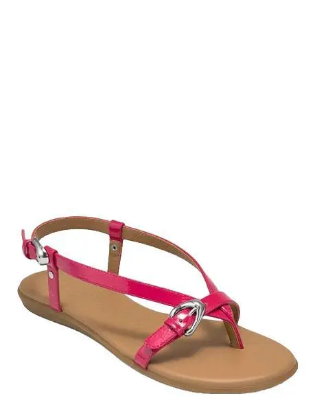 Aerosoles Iride Slingback Sandal - Magenta Fx Crinkle Patent