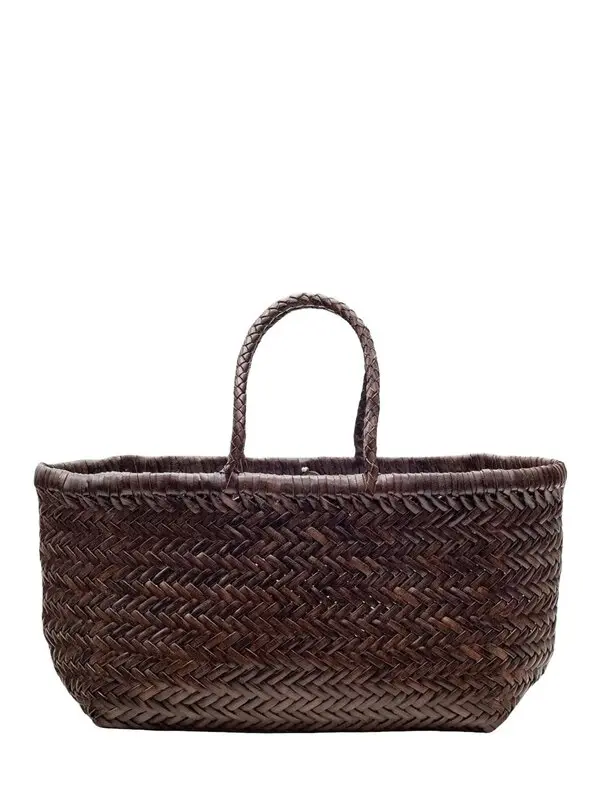 Dragon Diffusion Woven Handbag - Brown