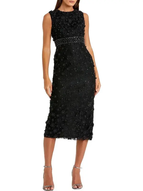 Mac Duggal Petite Pleated Charmeuse One-shoulder Gown - Black