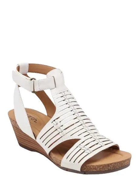 Earth Helodie Wedge Sandal - Ivory