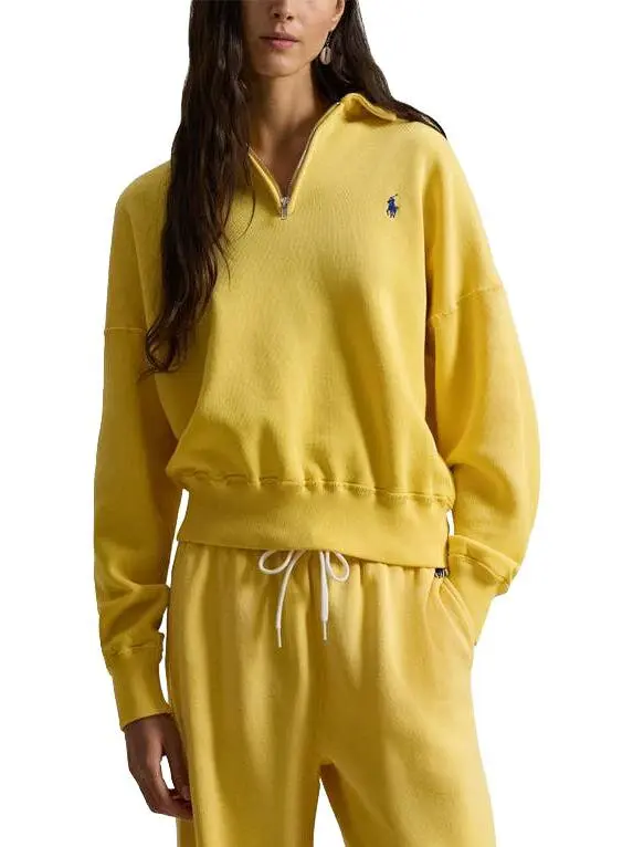 Polo Ralph Lauren Fleece Quarter-zip Pullover - Collegiate Yellow