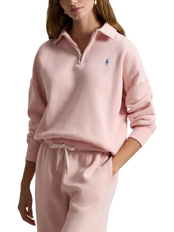 Polo Ralph Lauren Fleece Quarter-zip Pullover - Pink Sand