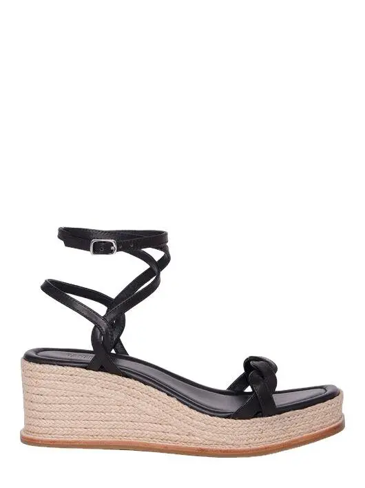 Paige Joanna Wedge Sandals - Black
