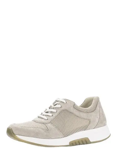 Gabor Mesh Overlay Sneakers - Puder