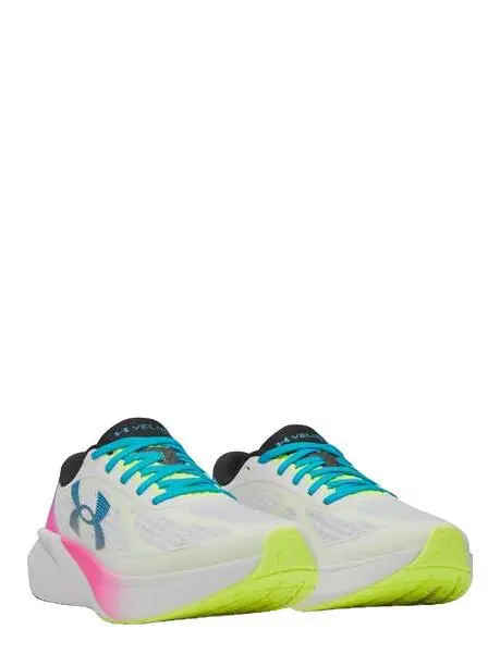 Under Armour Ua Velociti Pace Running Shoe - White/rebel Pink/capri