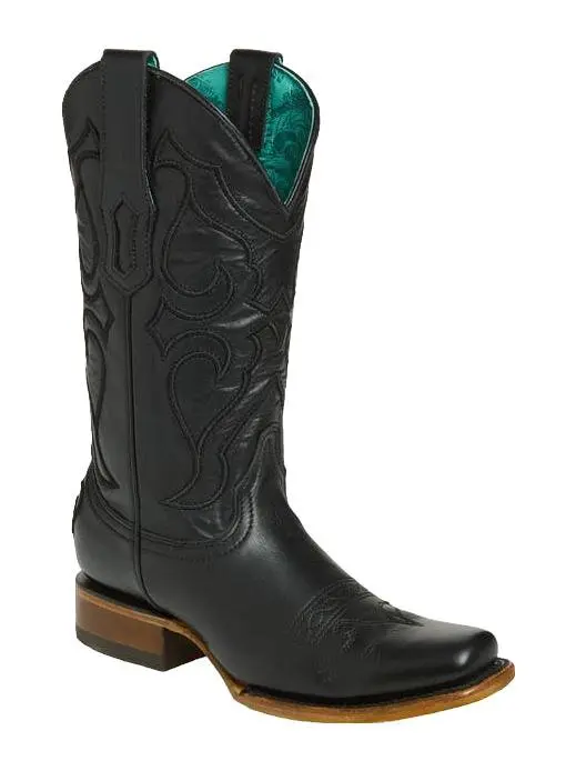 CORRAL Embroidered Western Boots - Black