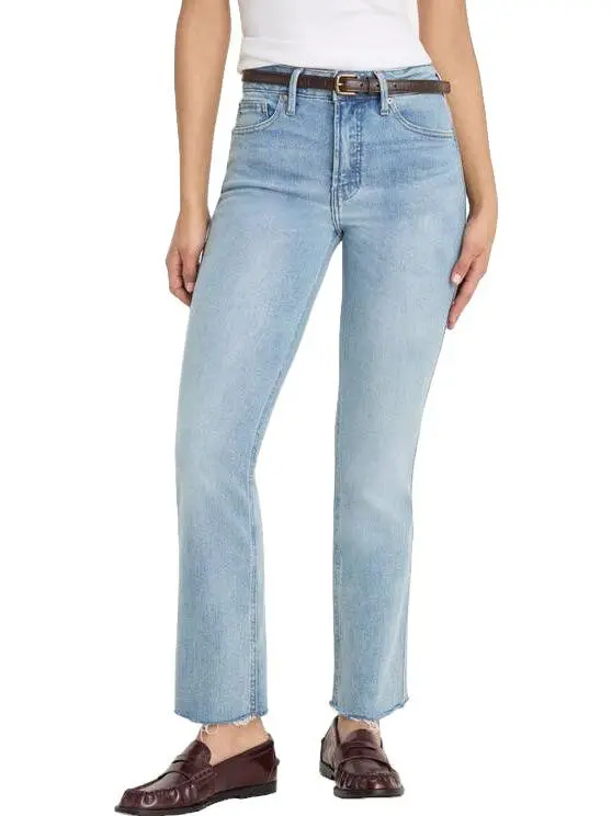 Good American High Rise Kick Flare Jeans - Indigo1215