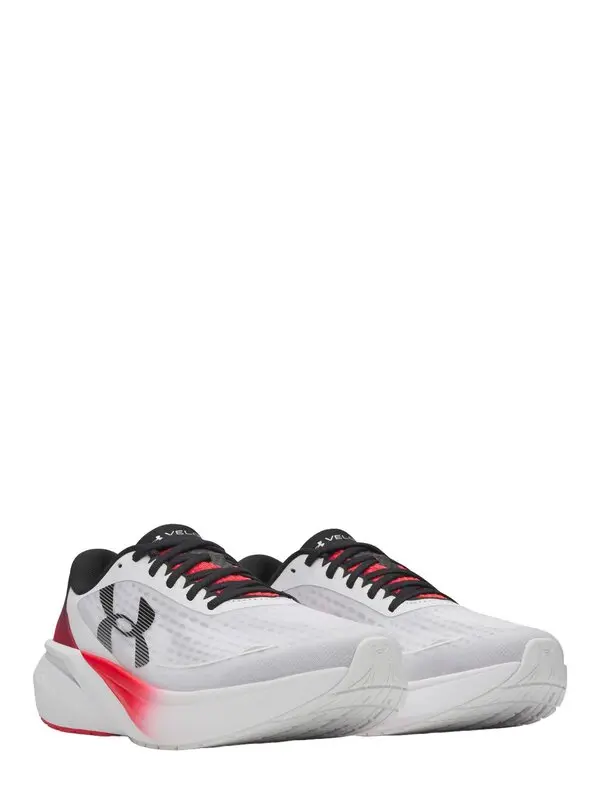 Under Armour Velociti Pace Running Shoe - White/red