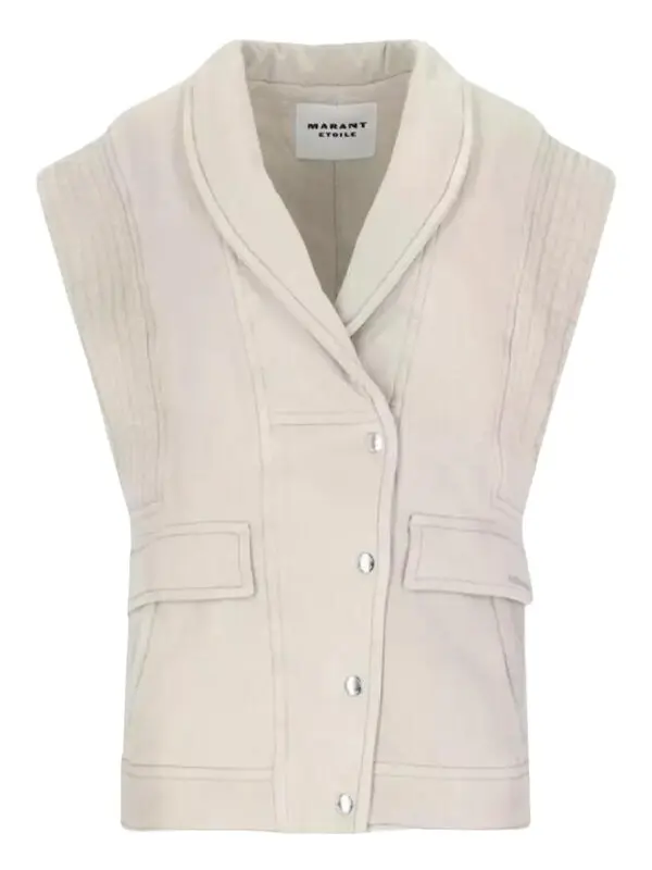 Isabel Marant Étoile Naelle Quilted Gilet - Neutrals
