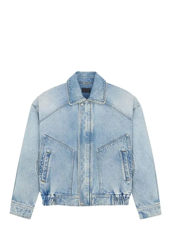 Saint Laurent Denim Trucker Jacket - Blue