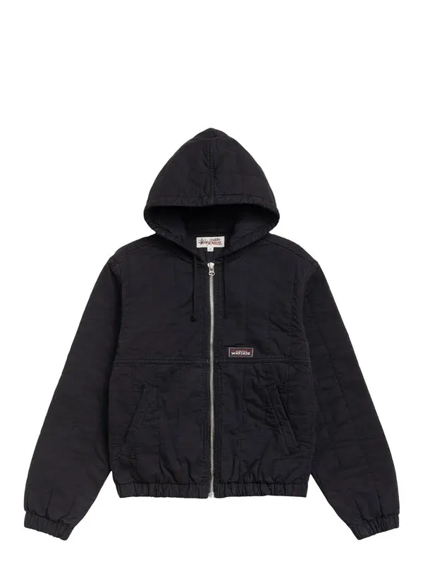 StÜssy Quilted Canvas Work Jacket - Black