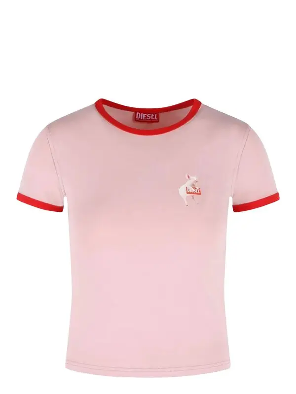 DIESEL® T-uncuties Long S12 T-shirt - Pink