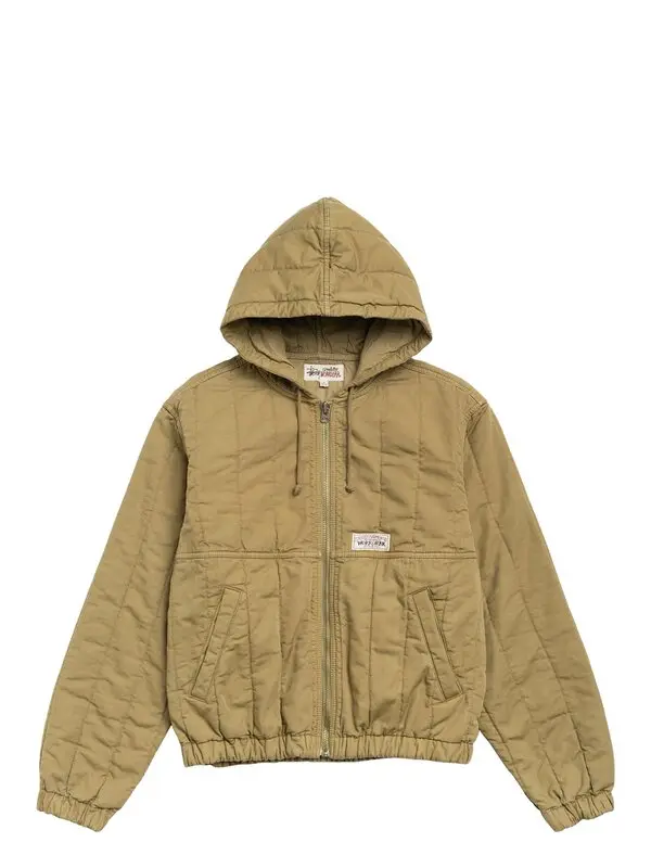 StÜssy Quilted Canvas Work Jacket - Green