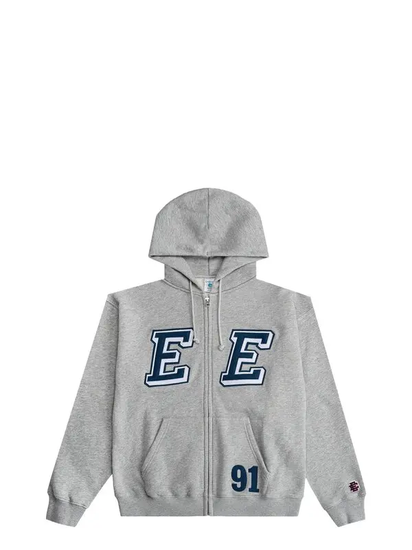ERIC EMANUEL Ee Felt Zip-up Hoodie - Grey