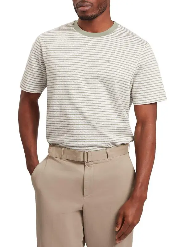 Ted Baker London Vexrin Stripe Cotton T-shirt - Mid-green