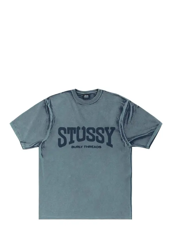 StÜssy Burly Stone Washed Tee - Blue