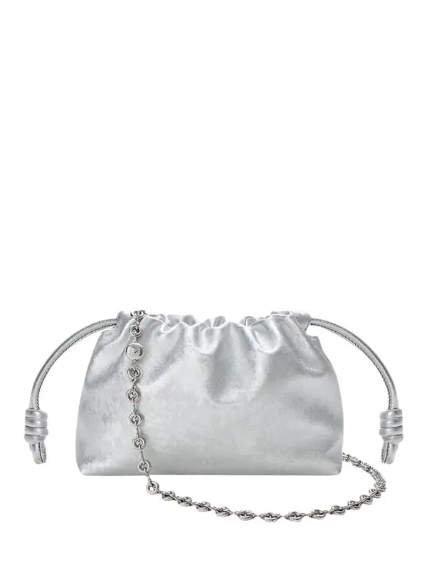 Loewe Flamenco Purse Mini - Silver