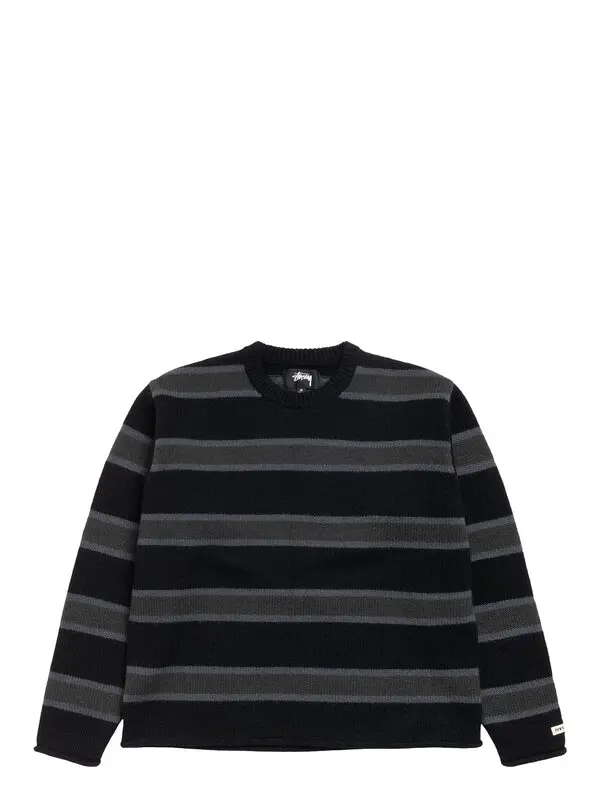 StÜssy Striped Wool Sweater - Black