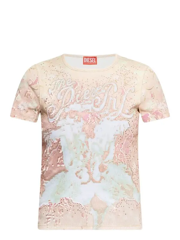 DIESEL® T-bril Short-sleeve Top - Pink