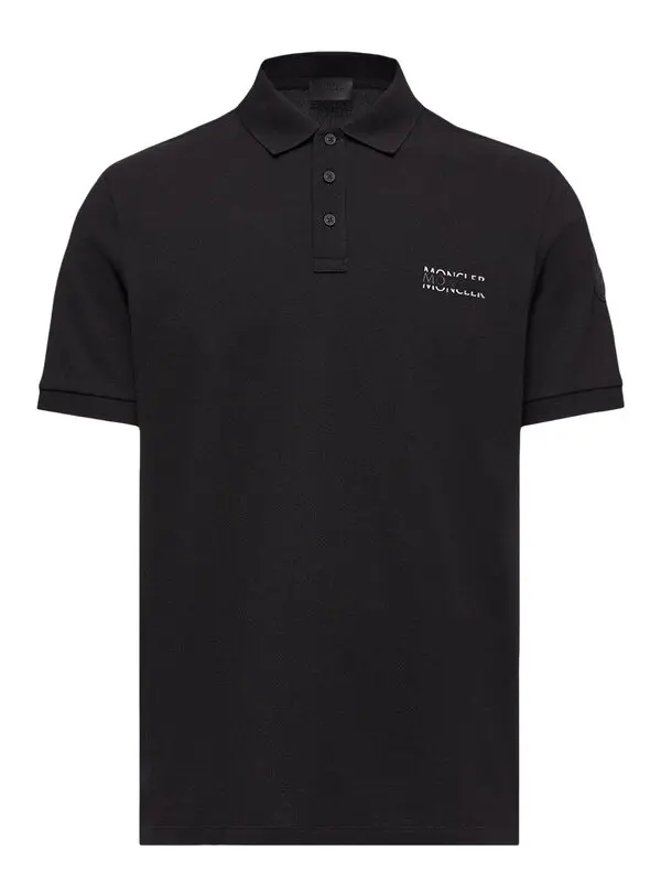 Moncler Short-sleeve Polo - Black