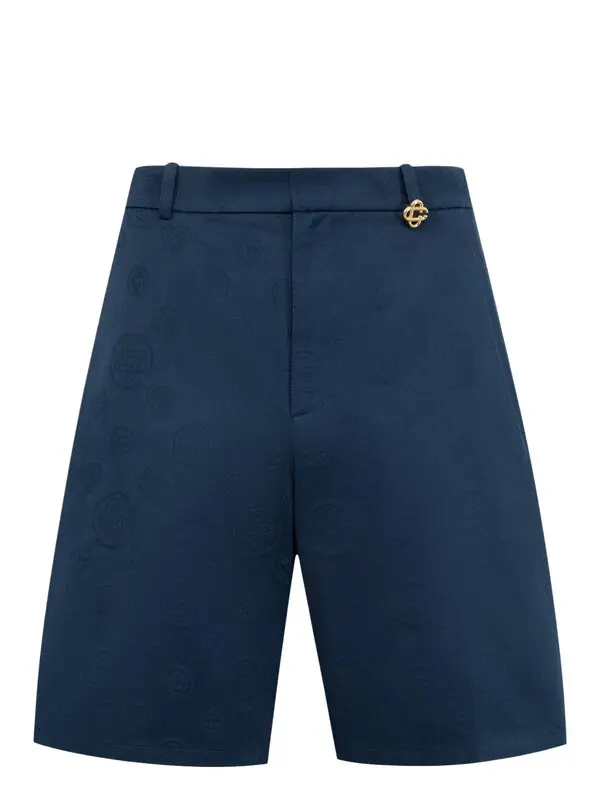 Casablanca Monogram Shorts - Blue