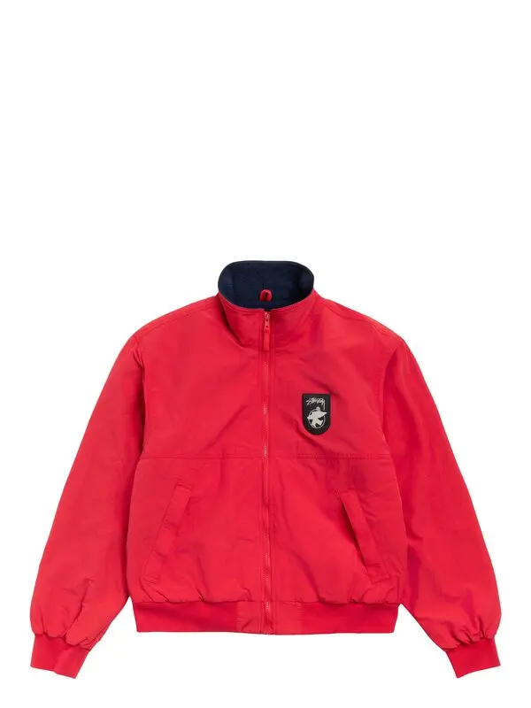 StÜssy Polar Fleece Lined Jacket - Red