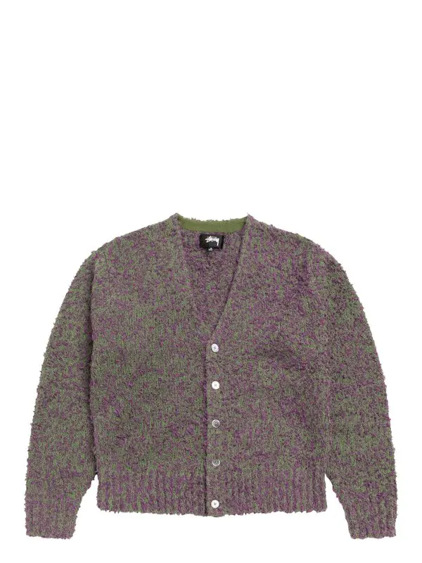 StÜssy Textured Cardigan - Purple
