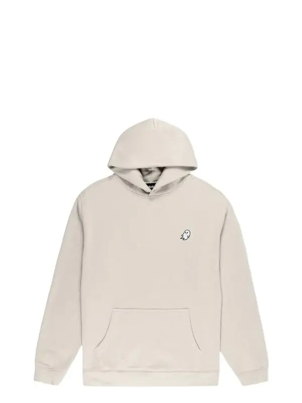 DALIX Ghost Relaxed Midweight Fleece Pullover Hoodie - Bone