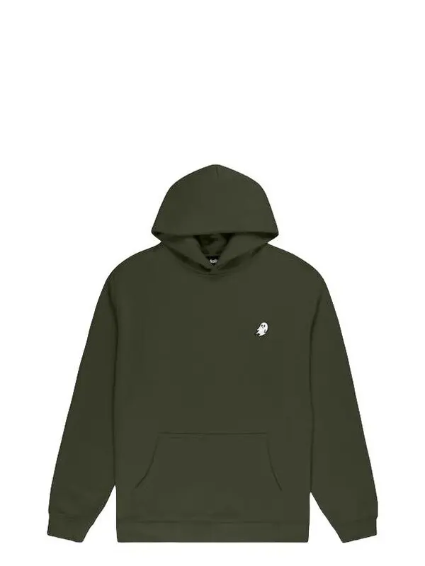 DALIX Ghost Relaxed Midweight Fleece Pullover Hoodie - Cypress