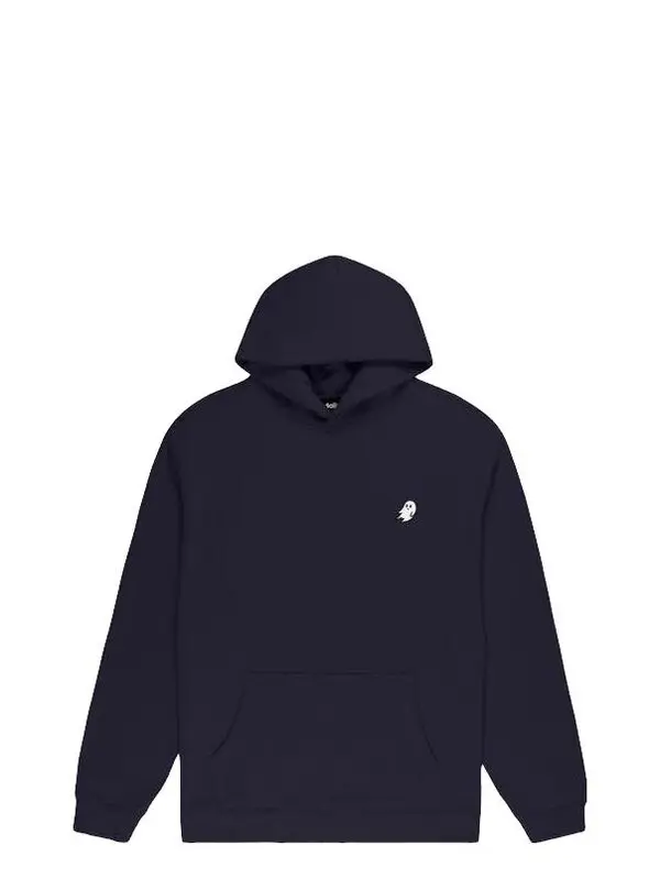 DALIX Ghost Relaxed Midweight Fleece Pullover Hoodie - Ink Blue