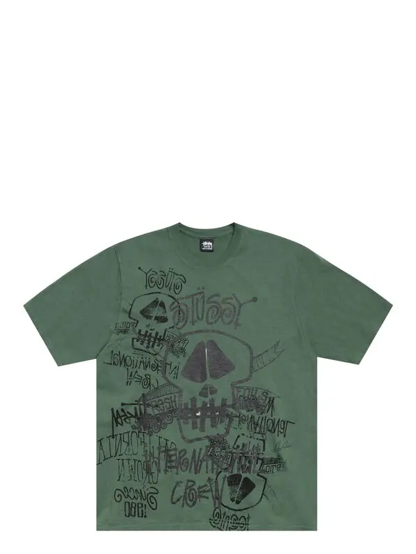 StÜssy Skulls Tee - Green