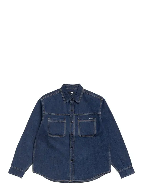 StÜssy Work Denim Shirt - Blue