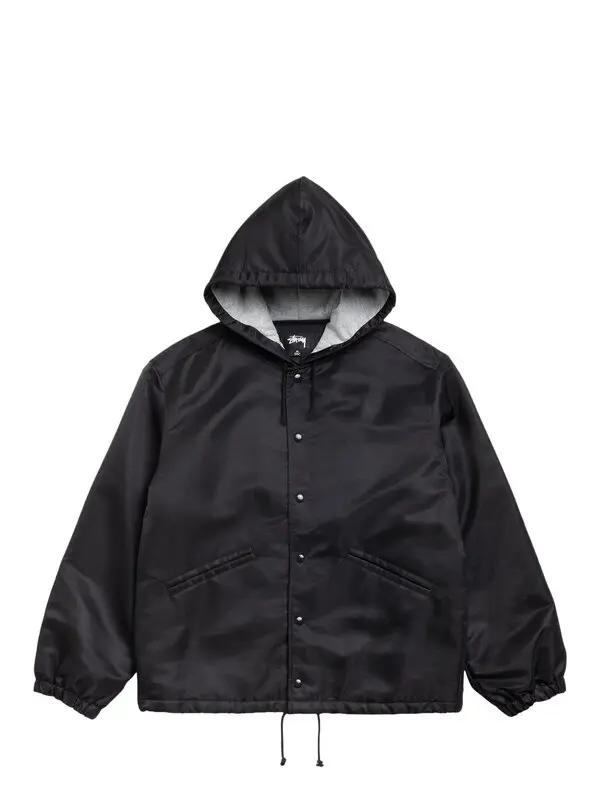 StÜssy Hooded Coaches Jacket - Black