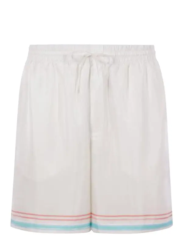 Casablanca Silk Shorts - Multicolor