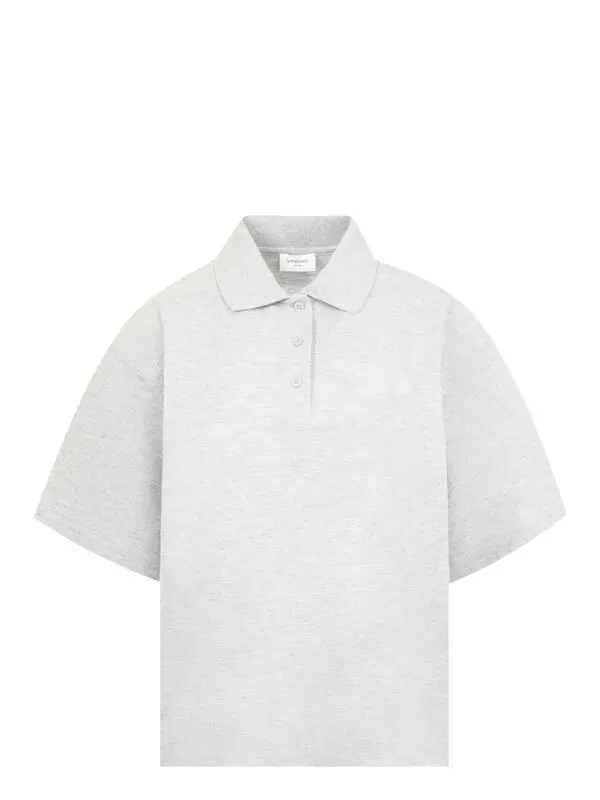 Saint Laurent Oversized Polo - Grey