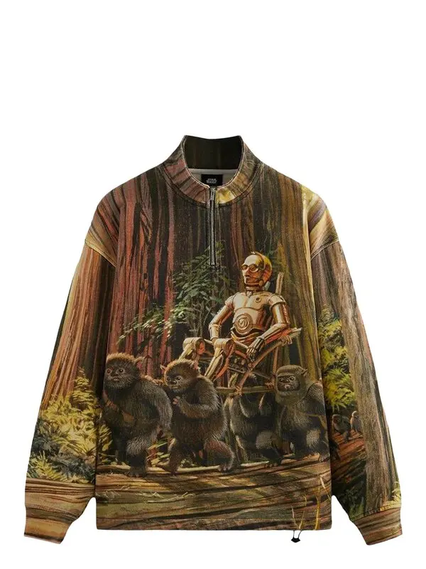 Kith X Star Wars King C-3po Quarter Zip - Multicolor