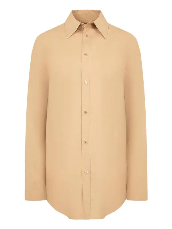 Saint Laurent Embroidered B/d/f Shirt - Brown