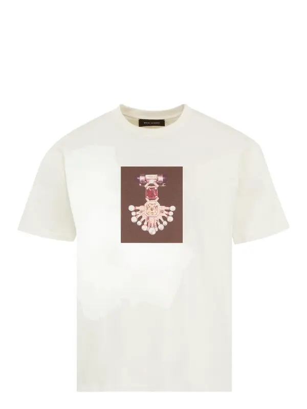 WALES BONNER Compass Tee - Cream