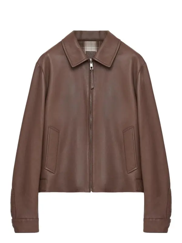 Loewe Zip-up Jacket - Tan