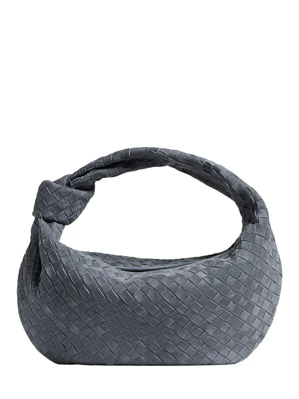 Bottega Veneta Classic Suede Jodie Shoulder Bag - Blue