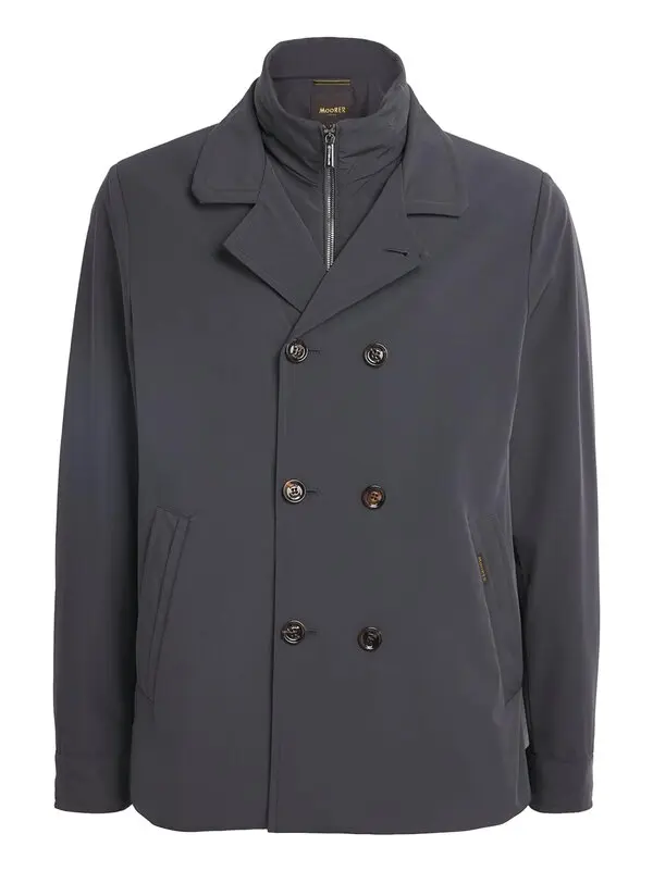 MOORER Water-repellent Volmer-kn Blazer - Grey