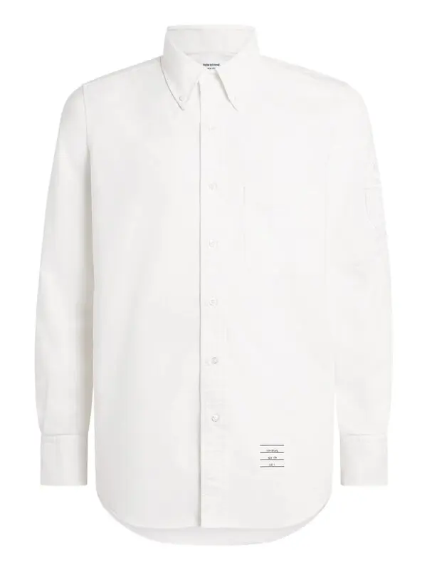 Thom Browne Cotton Hector Embroidered Shirt - White