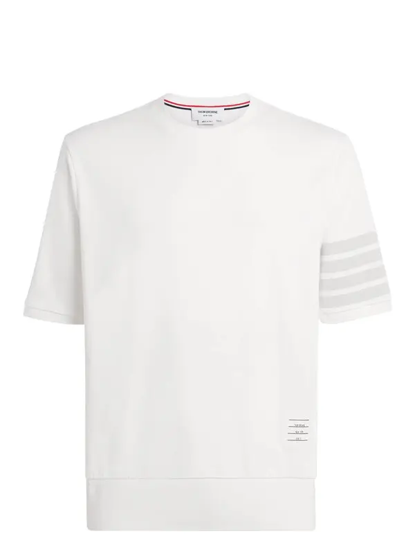 Thom Browne Cotton 4-bar T-shirt - White