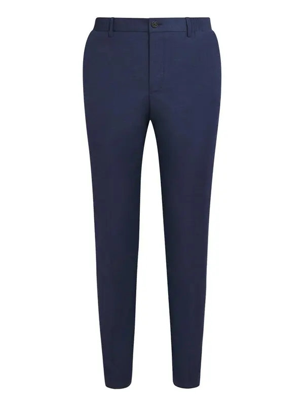 Pal Zileri Wool-blend Slim Trousers - Navy