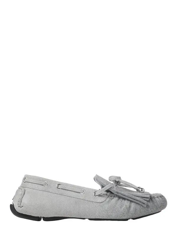 JIMMY CHOO Manon Flat Loafers - Grey